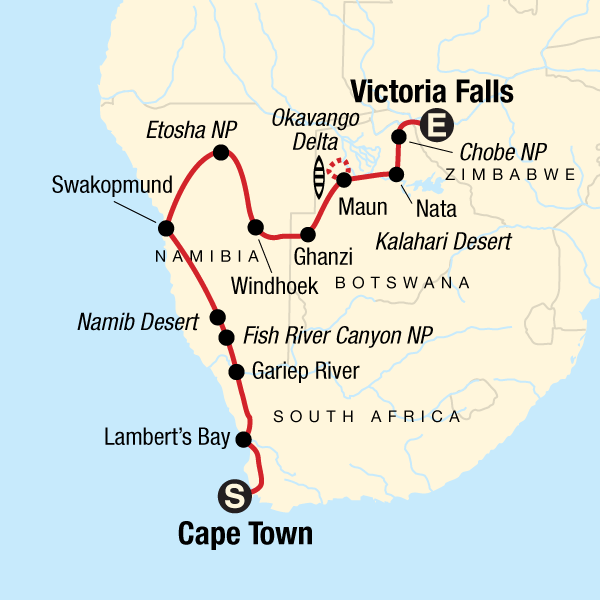 Cape Town to Victoria Falls Adventure in Namibia, Africa - G Adventures