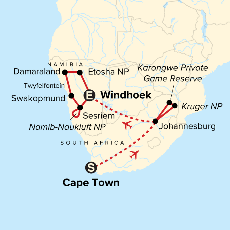 Journeys: Cape Town, Kruger & Namibia in Namibia, Africa - G Adventures