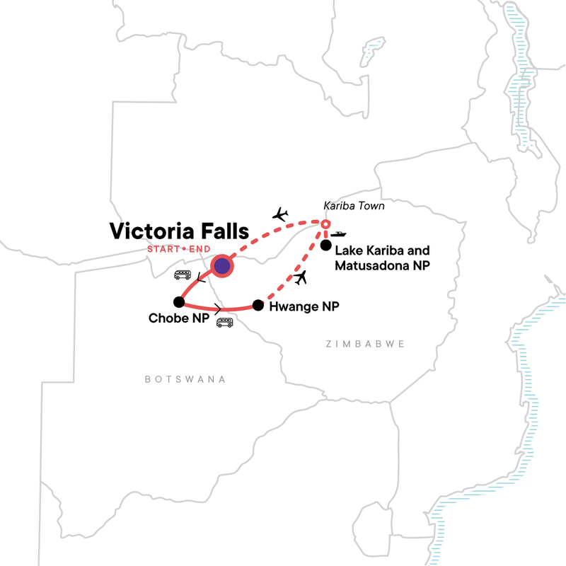 Zimbabwe & Botswana: Chobe, Hwange & Lake Kariba in Zimbabwe, Africa ...
